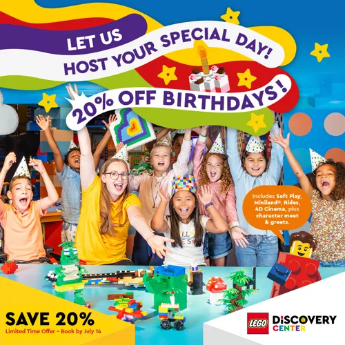 LEGO Birthday Parties | LEGO Discovery Center Atlanta