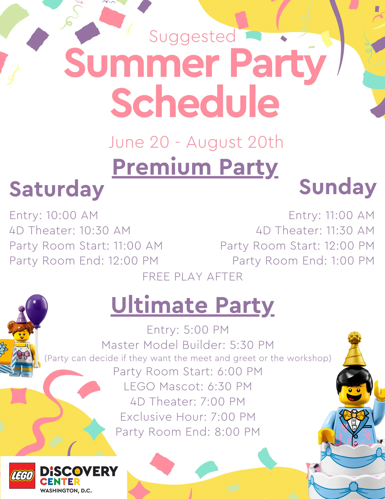 LEGO® BIRTHDAY PARTIES | LEGO Discovery Center Washington DC